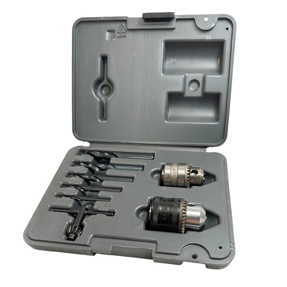 Blue-Point Drill Chuck Adapter Kit Complete 1/4" and 3/8" Jacobs Chuck ...