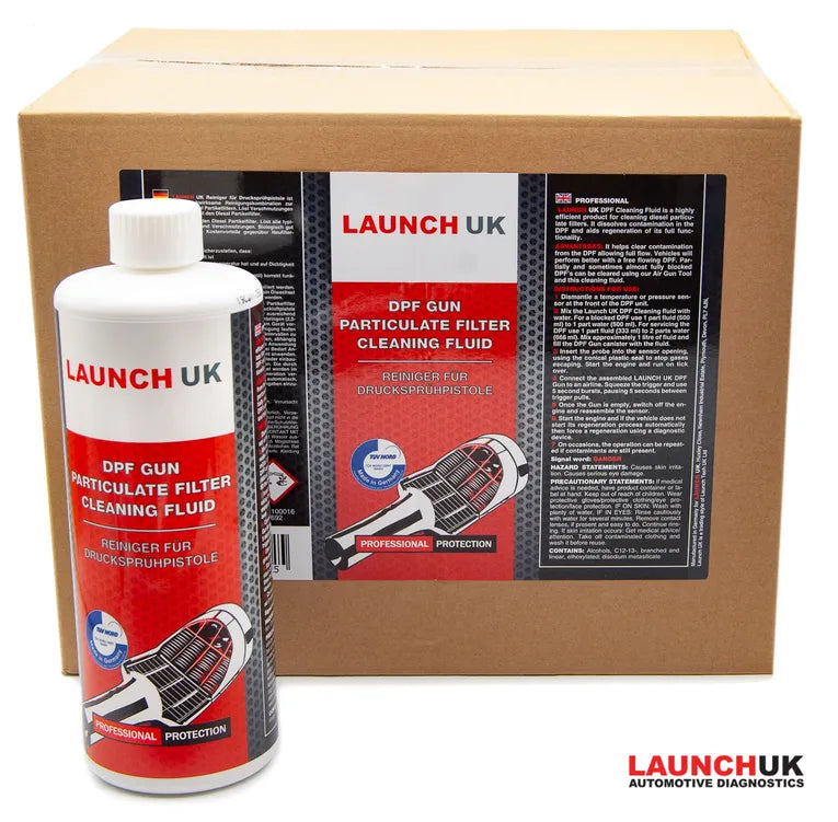 LAUNCH DPF Gun Particulate Filter Cleaning Fluid 1000ml – Only Tools ...